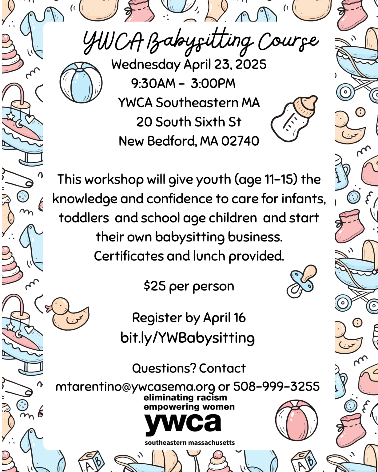 Baby Sitting Course – YWCA Southeastern Massachusetts